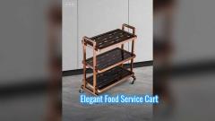 Luxury Serving Trolley Commercial Food Cart