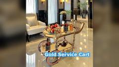 Gold Hotel Food Service Cart