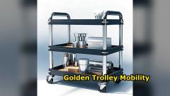 Golden Serving Trolley Easy Mobility