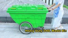 Durable 240 Liter Outdoor Waste Bin for Home and Business