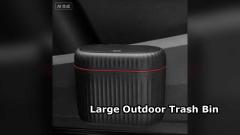 Large Outdoor Trash Bin