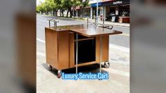 Luxury Wooden Service Cart for Hotels