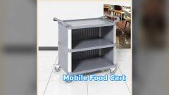 Hand Push Food Cart Mobile Trolley