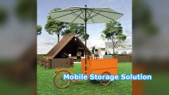 Carbon Steel Storage Trolley Wine Rack