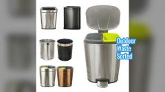 Outdoor Waste Bins Large Stainless Steel