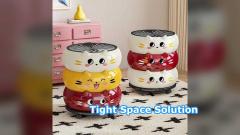 Slim Trash Can Fits Tight Spaces