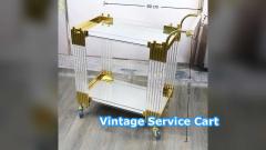 Vintage Iron Food Cart Trolley