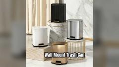 Wall Mount Trash Can Space Saver