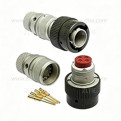 China ZH23 Series Shell Size 14 4 Pin Male Plug with Type 09 Thermoplastic Sleeve Type Tail Attachment (Key Position: B) – СНЦ23-4/14В-13Б-В for sale