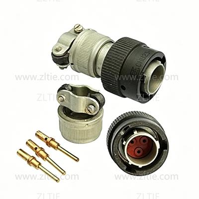 ZH23 Series Shell Size 14 3 Pin Male Plug with Straight Tail Attachment ...