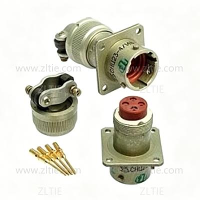 ZH23 Series Shell Size 14 4 Pin Male Socket with Straight Tail ...