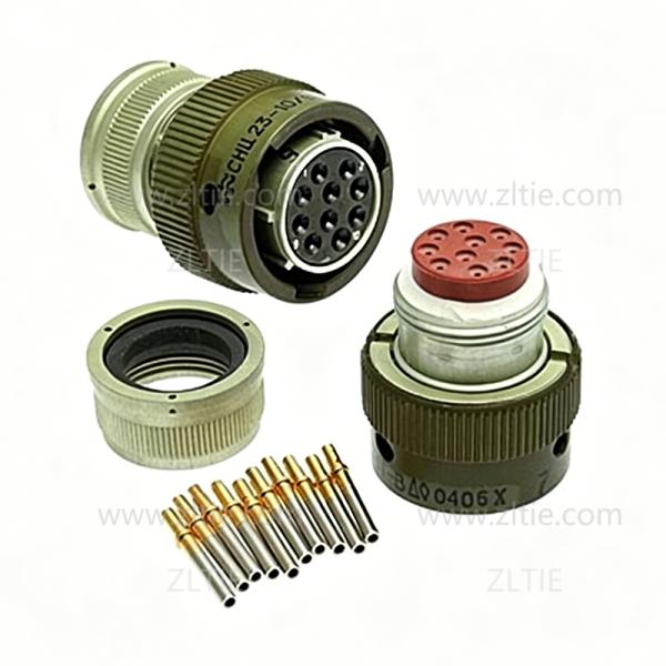 Quality ZH23 Series Shell Size 18 10 Pin Female Plug with Simple Tail Attachment – СНЦ23-10/18Р-11-В for sale