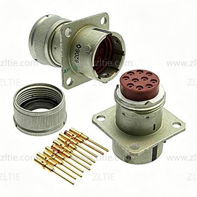 China ZH23 Series Shell Size 18 10 Pin Male Socket with Simple Tail Attachment (Key Position: B) – СНЦ23-10/18В-1Б-В for sale