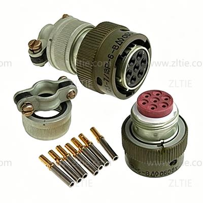 China ZH23 Series Shell Size 18 7 Pin Female Plug with Straight Tail Attachment – СНЦ23-7/18Р-6-В for sale