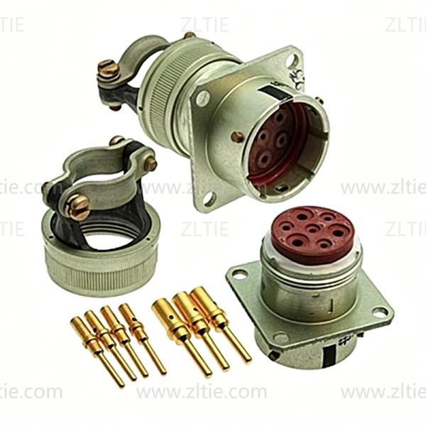 Quality ZH23 Series Shell Size 22 7 Pin Male Socket with Straight Tail Attachment – СНЦ23-7/22В-2-В for sale
