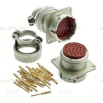 ZH23 Series Shell Size 14 4 Pin Male Plug with Angled Tail Attachment ...