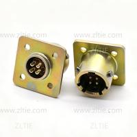 ZH127 Series Connector Shell Size 10 4pin Male Flange Socket Solder ...