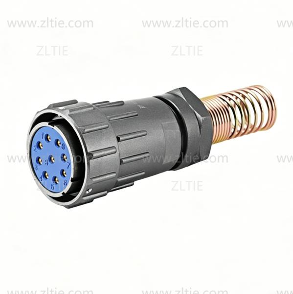 Quality FQ30 Series 9-Pin Straight Wire Spring Female Plug for sale
