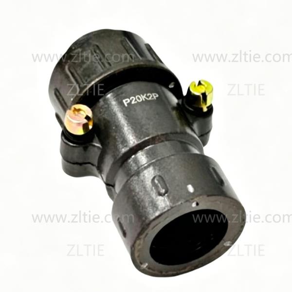 Quality P20 Series 2-Pin Straight Female Cable Plug With Shielded Tail Attachment for sale