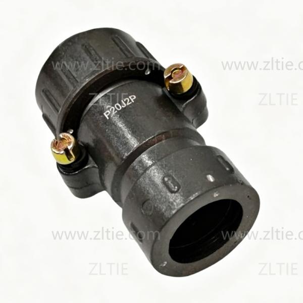 Quality P20 Series 2-Pin Straight Male Cable Plug With Shielded Tail Attachment for sale