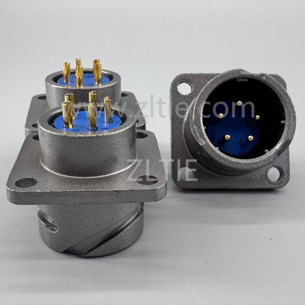 Quality FQ18 Series 5-Pin Square Flange Male Socket FQ18-5ZJ for sale