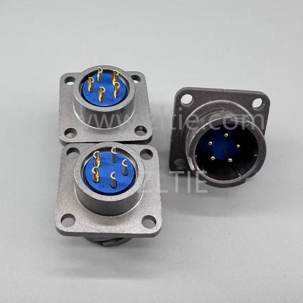 Quality FQ18 Series 5-Pin Square Flange Male Socket FQ18-5ZJ for sale