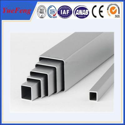 China competitive price and high quality natural/silvery anodized square aluminum tube for sale