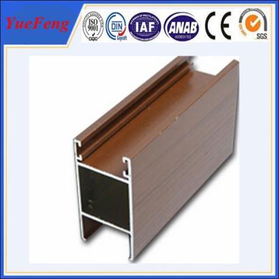 China high quality imitated wooden aluminum extrusion profile for doors and windows for sale