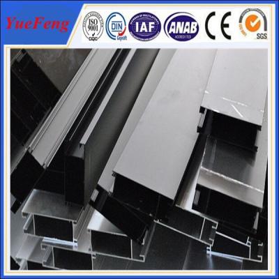 China OEM aluminum tube extrusion profiles, anodized bronze(black) aluminium profiles for sale