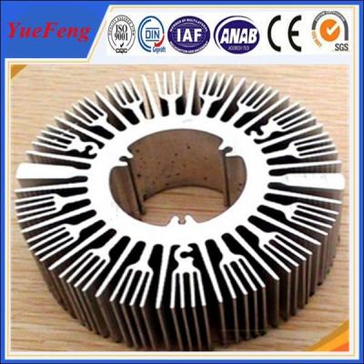 China Industrial aluminium profile manufacturer for round sunflower heatsink aluminium for sale