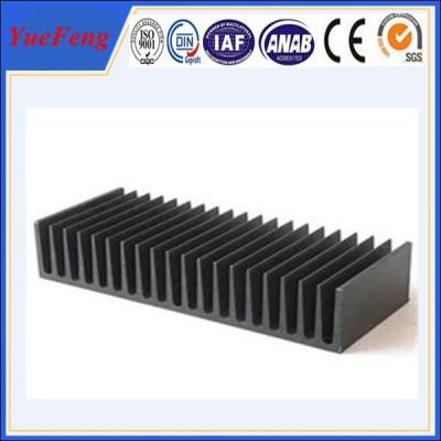 China Hot! aluminium extrusion proiles black anodized heat sink, extruded aluminum heatsink for sale