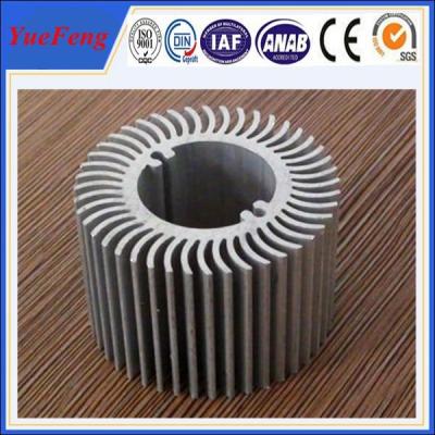 China Aluminum round heat sink extrusion, Custom made round clear anodized aluminum heatsink for sale