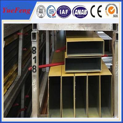 China 6000 series hollow bar aluminium profile, Powder coated extruded aluminium square tube for sale