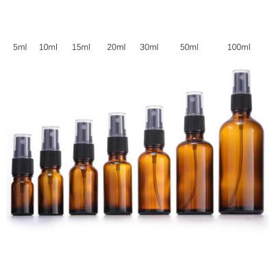 China Plastic Pump Material Glass Essential Oil Bottle from 5ml to 100ml Skincare Packaging Durable Packaging Solution for Aromatherapy and Cosmetics for sale
