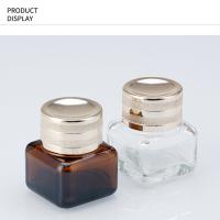 Quality 15g Leak proof beauty product amber glass jars support free sample perfect for sale