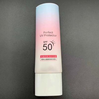 China 50ml PE cosmetic squeeze super oval tube providing sealing and easy dispensing for cosmetic products recyclability depends on material for sale
