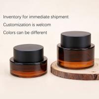 Quality 30g 50g Cosmetic glass jars recyclable and ecofriendly ideal for creams lotions for sale