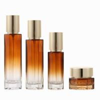 Quality Plastic Pump Material Glass Cosmetic Display Bottle Suitable Lotin Botte for sale