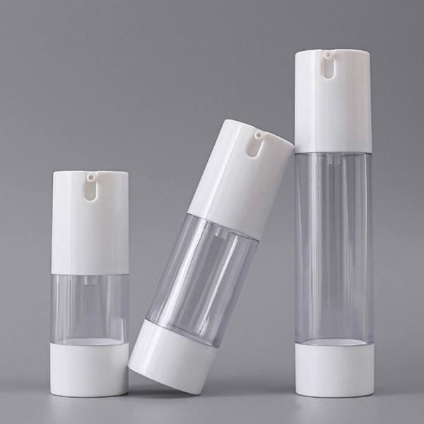 Quality 15ml 30ml 50ml Airless Bottle Featuring Label Offering Leak Resistant Design and User Friendly Features for sale