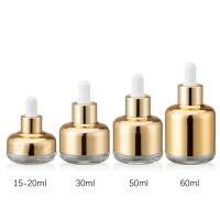 Quality Lotion Pump Clear Glass Beauty Bottle Featuring Portable Macrame Golden for sale