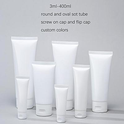 China Round soft cosmetic container capacity 3ml to 400ml perfect for packaging cosmetic creams serums and personal care items for sale