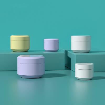China Silk Screen Printing Plastic Containers Incorporating Sturdy PP Collar Material Great for Makeup Packaging Needs like cream hair clay and hair wax for sale