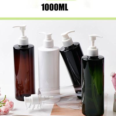China PET Plastic Shampoo Bottles Featuring Sprayer Pump Emulsion Pump Cover Cap Multiple Sizes Perfect for Shampoo and Shower Gel Packaging for sale