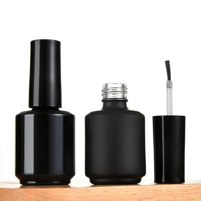 China 15ml Nail Polish Glass Bottles Height 7.8cm Diameter 3.3cm Screw on Cap Suitable for nailcare Packaging and Personal Care Products for sale