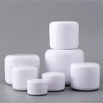 China Double Wall  Domed Shaped Plastic Cosmetic Jars Incorporating PP Cover Material Ideal for Cosmetic Cream and Lotion Packaging for sale