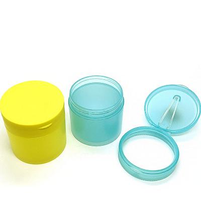 China Injection Colour Plastic Cosmetic Jars with 83mm Neck Size and Flip Top Cap for Comstic Cotton Pads for sale