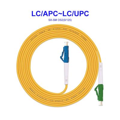 China Trança Singlemode do núcleo OS2 do cabo ótico da fibra do LC APC LC UPC única à venda