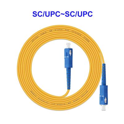 中国 キャリアの等級の繊維光学のピグテールの単一モード単心SC UPC SC UPC 販売のため
