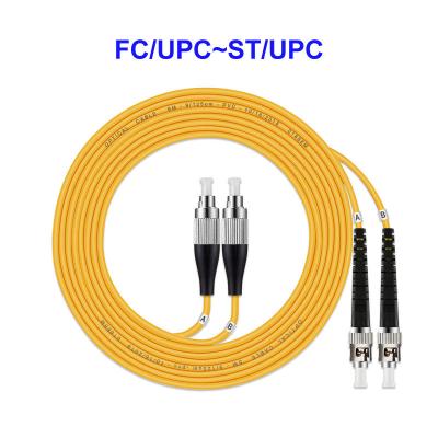 China Optical Fiber Cable FC UPC ST UPC Single-Mode Dual-Core Carrier-Grade OS2 Pigtail Customization Te koop