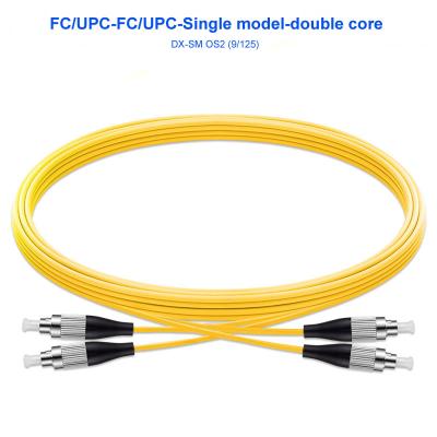 Cina OS2 9/125µM 	Il centro FC UPC FC UPC del doppio del cavo a fibre ottiche di singolo modo in vendita